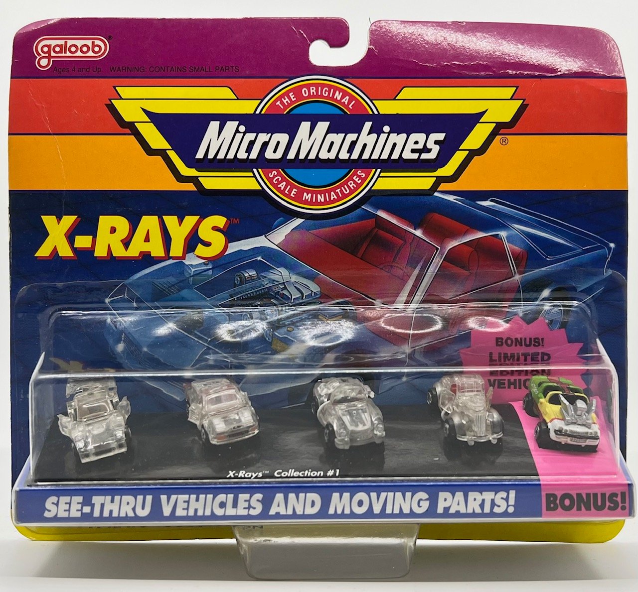 MICRO MACHINES X-RAYS SERIES #1 1991 GALOOB - Not-So Vintage Store