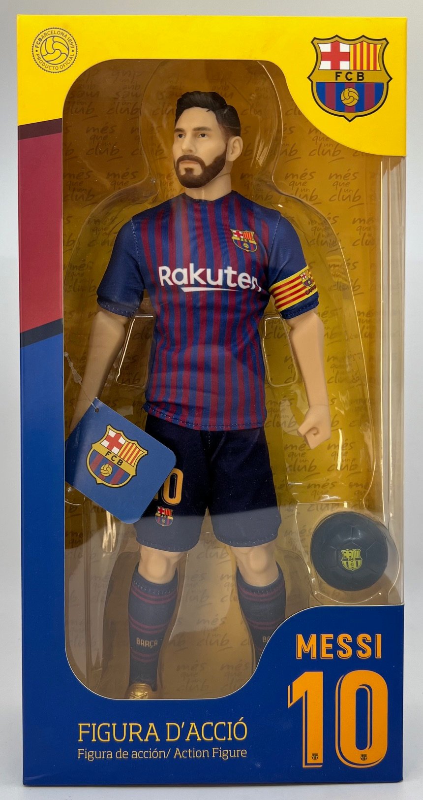 MESSI BARCELONA FC STORE OFFICIAL ACTION FIGURE DOLL 12 INCHES SCALE ...