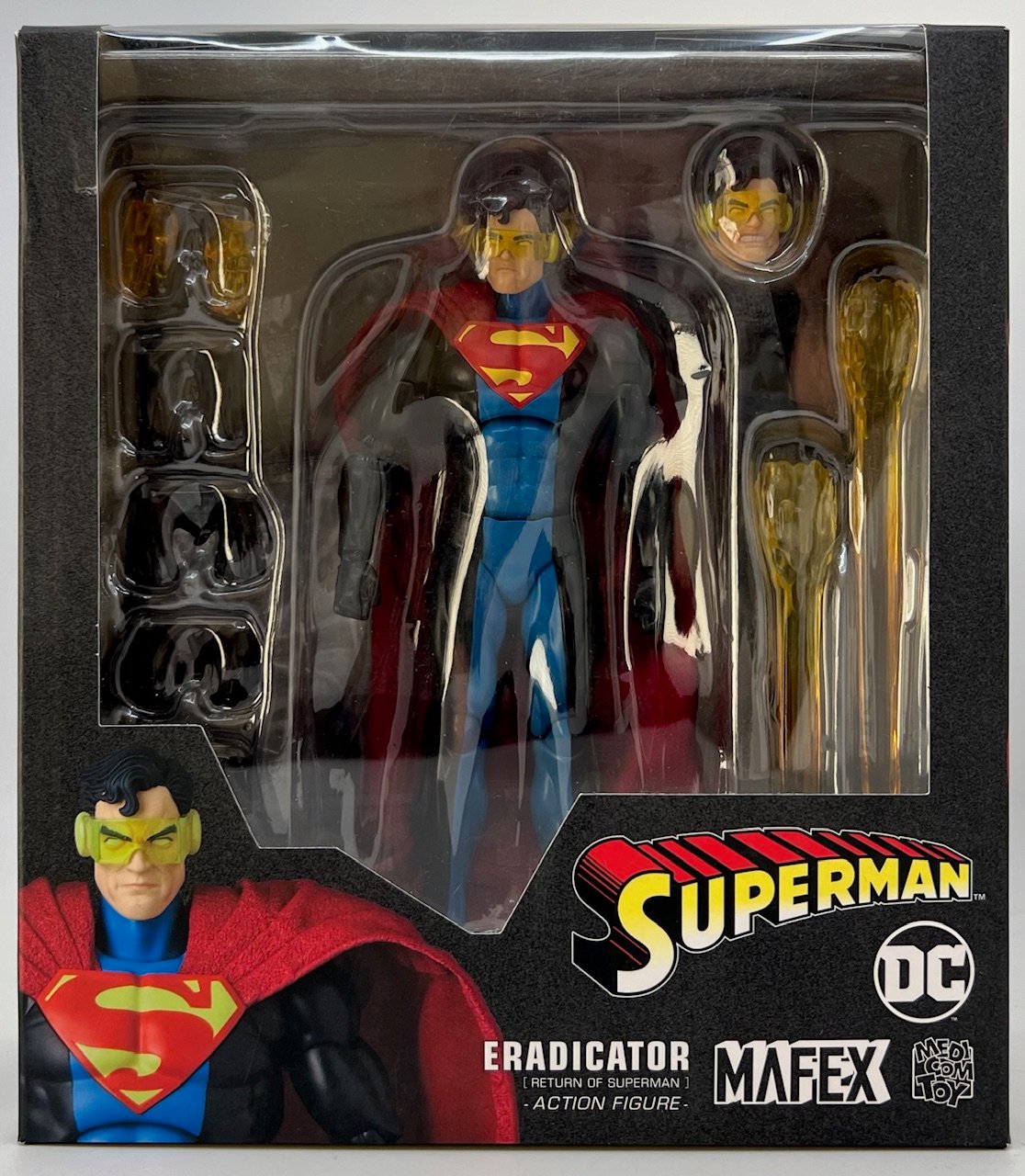 MEDICOM MAFEX RETURN OF SUPERMAN ERADICATOR ACTION FIGURE AUTHENTIC ...